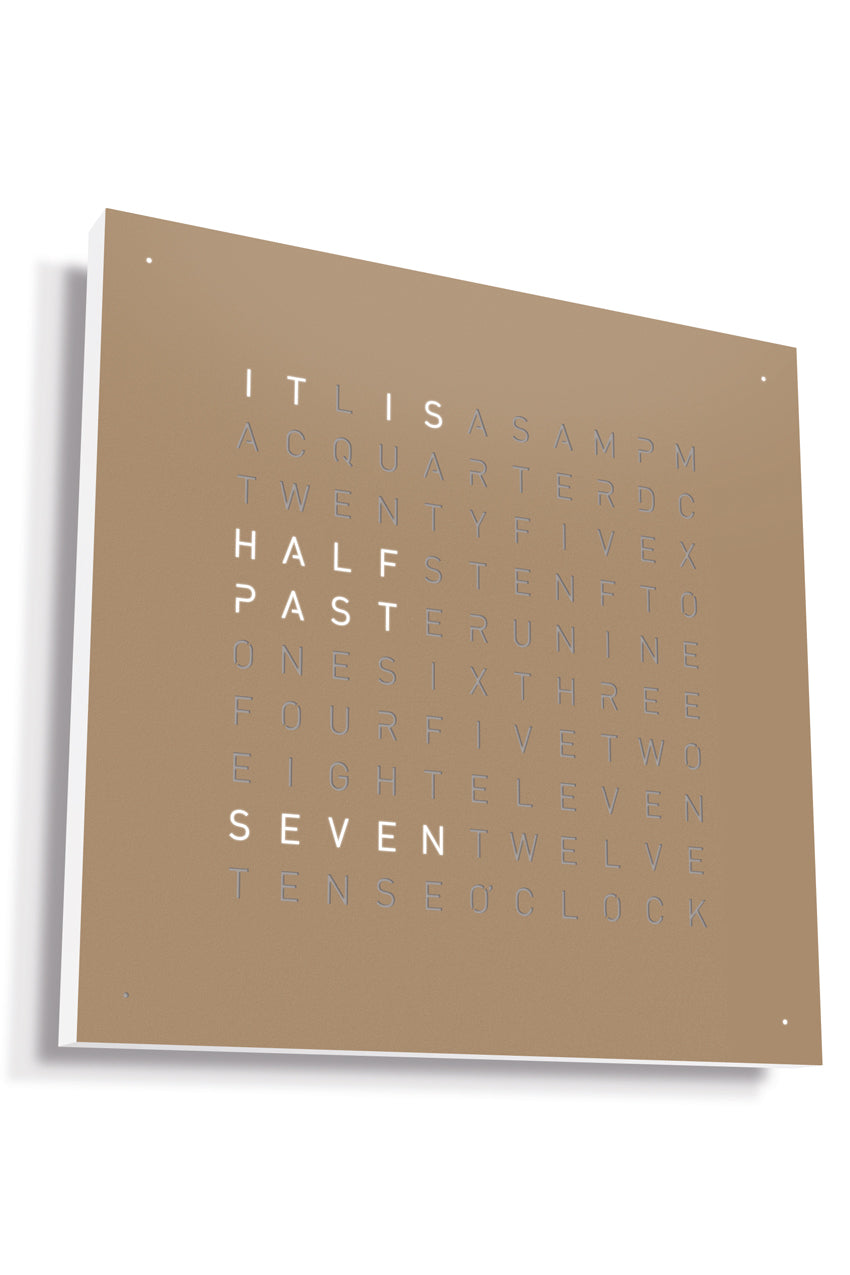 Stainless Steel Wall Clock | QLOCKTWO | Watch Obsession