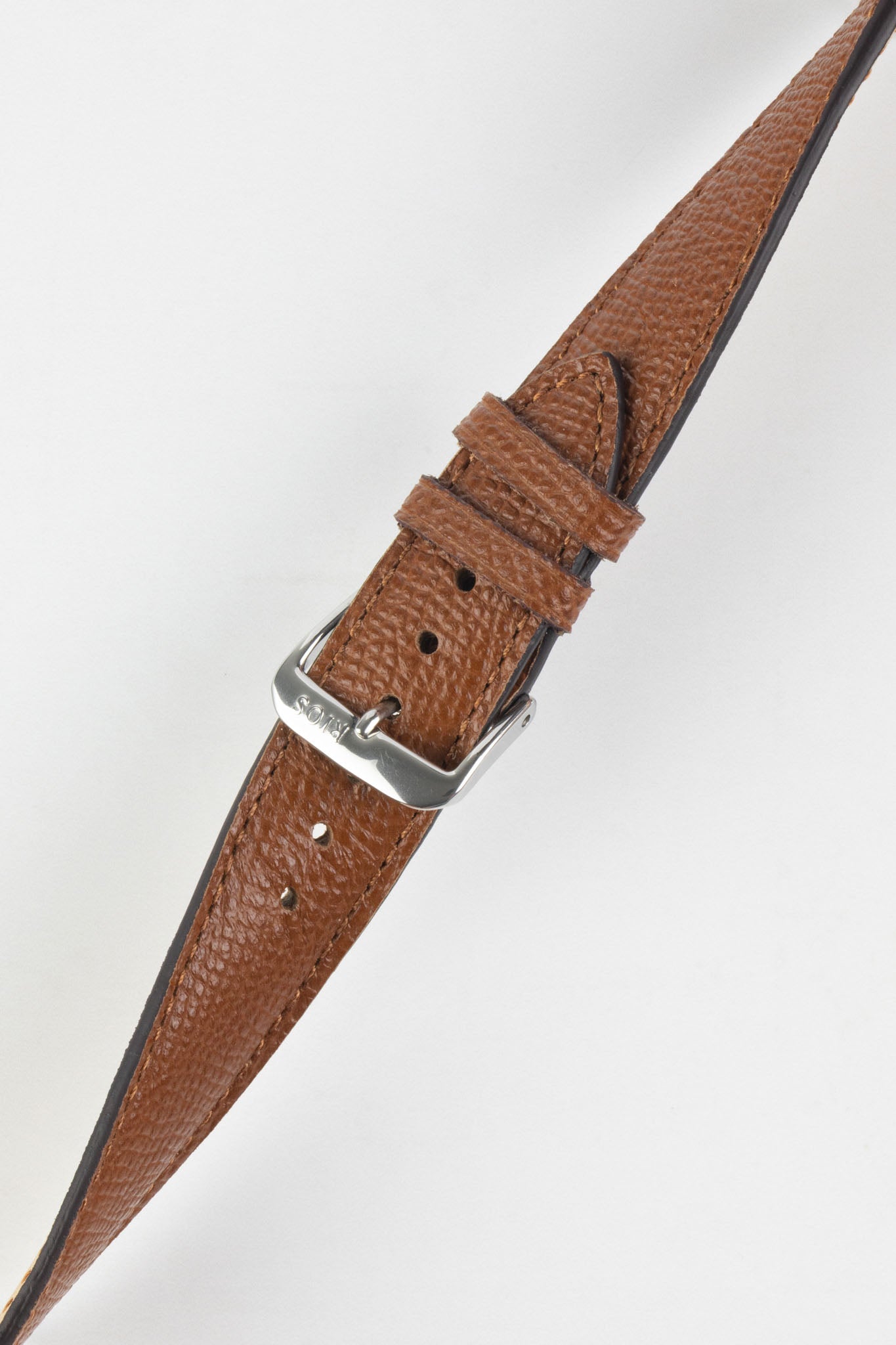 RIOS1931 FRENCH Leather Watch Strap in COGNAC