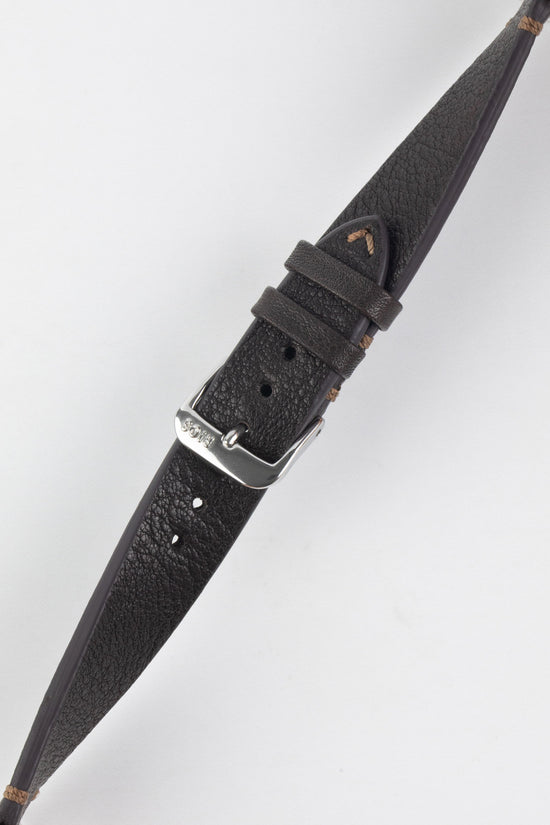 Mittenwald | Retro Mocha Organic Leather Watch Strap | WO