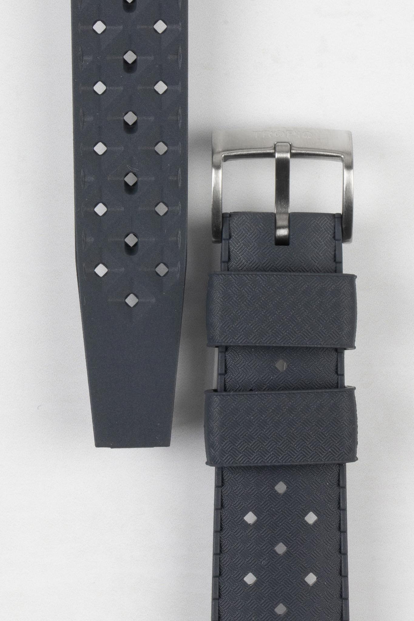 TROPIC Textured Rubber Diving Strap in ANTHRACITE | WatchObsession