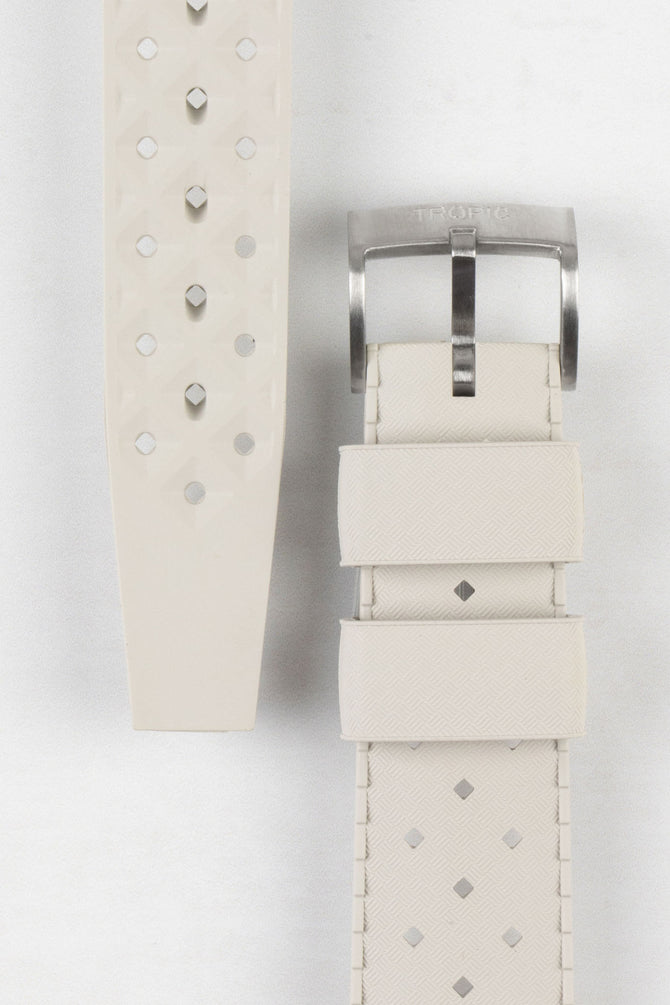 Tropic Rubber Watch Strap in Light Grey | WatchObsession – Watch Obsession