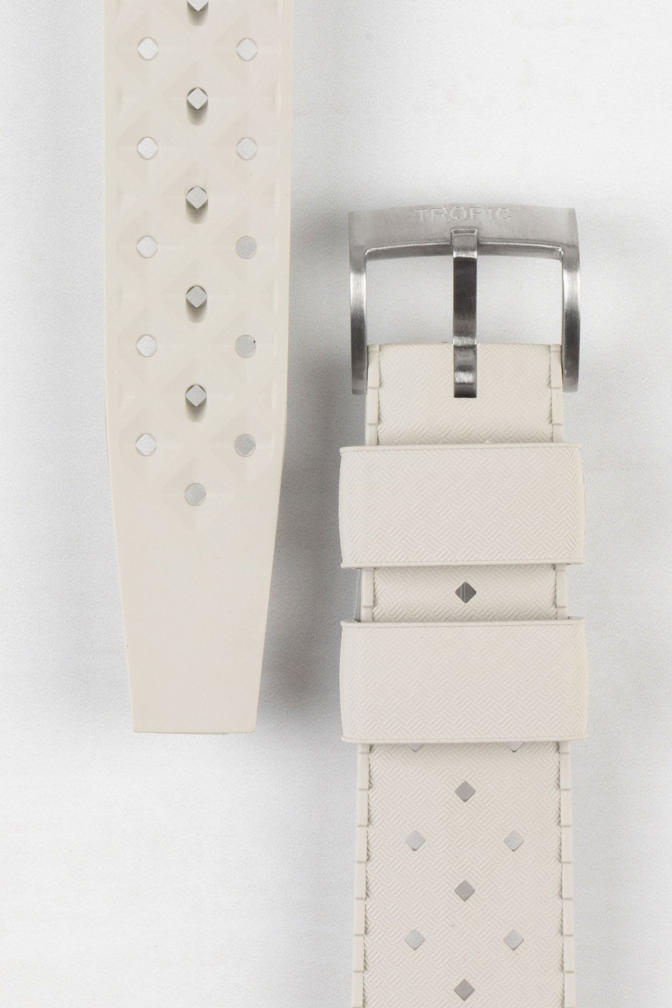 Tropic Rubber Watch Strap in Light Grey | WatchObsession