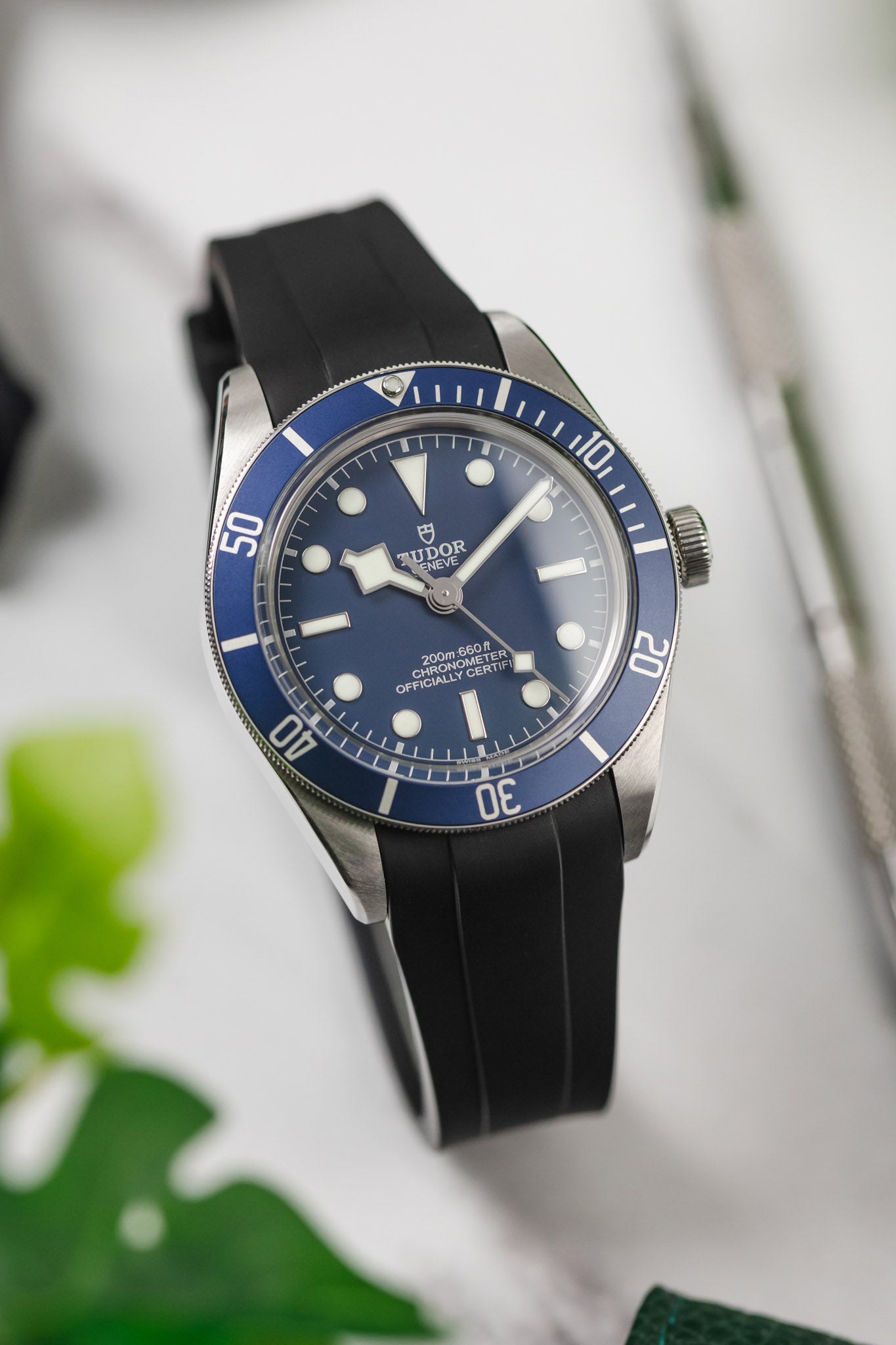 Curved End Watch Strap | Vanguard for Tudor Black Bay | WO