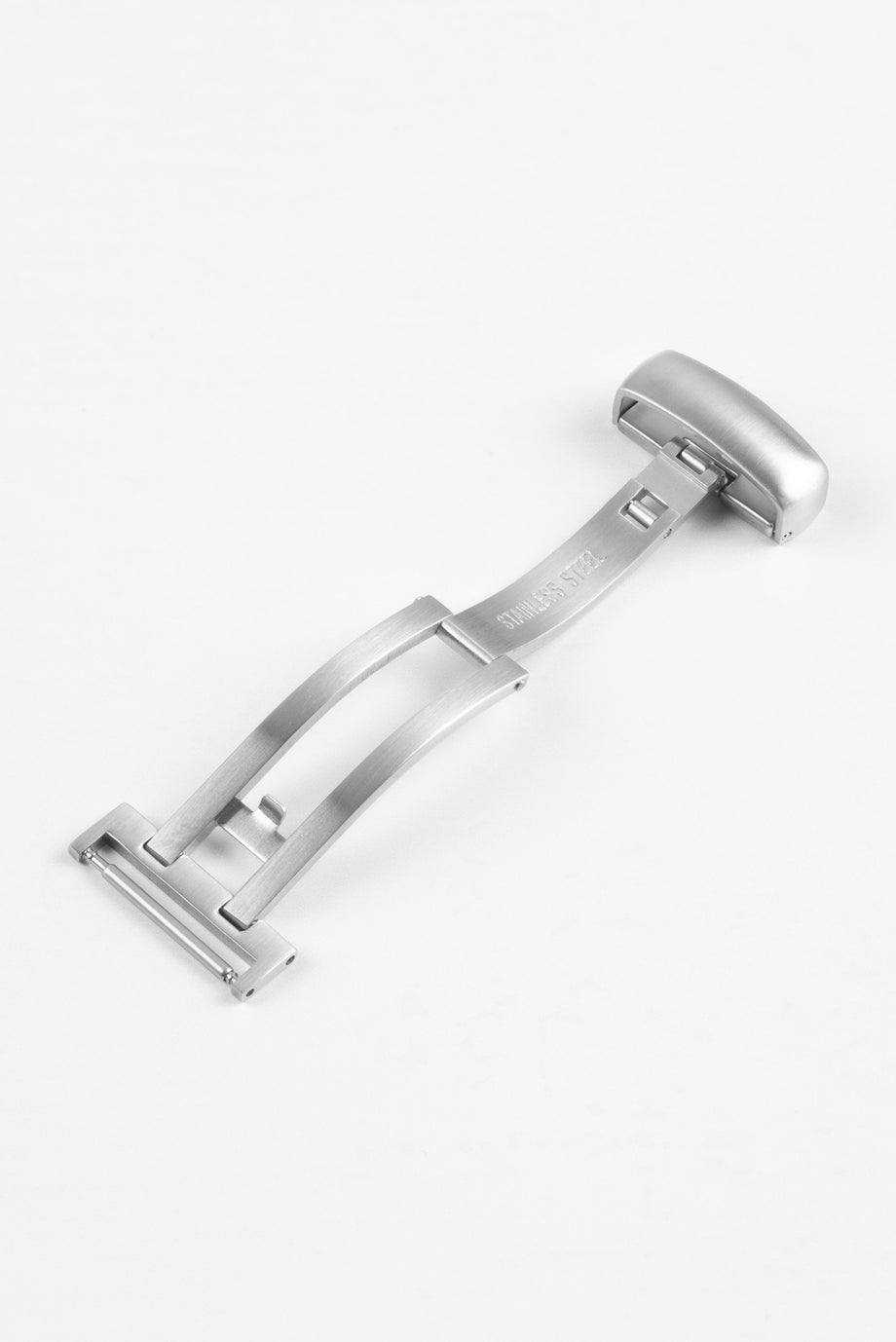 Sport Deployment Watch Strap Clasp in Brushed Steel | WatchObsession ...