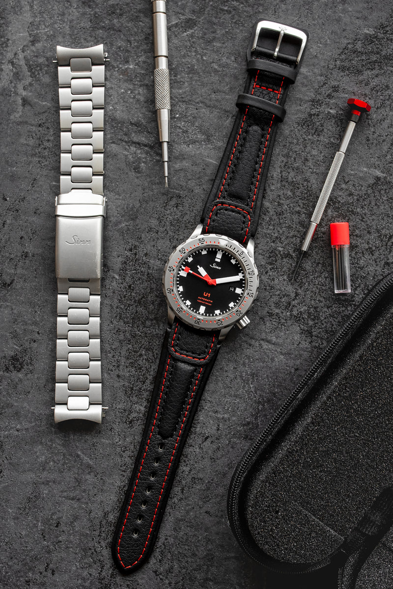 Di Modell Chronissimo Strap | Black/Red | Watch Obsession