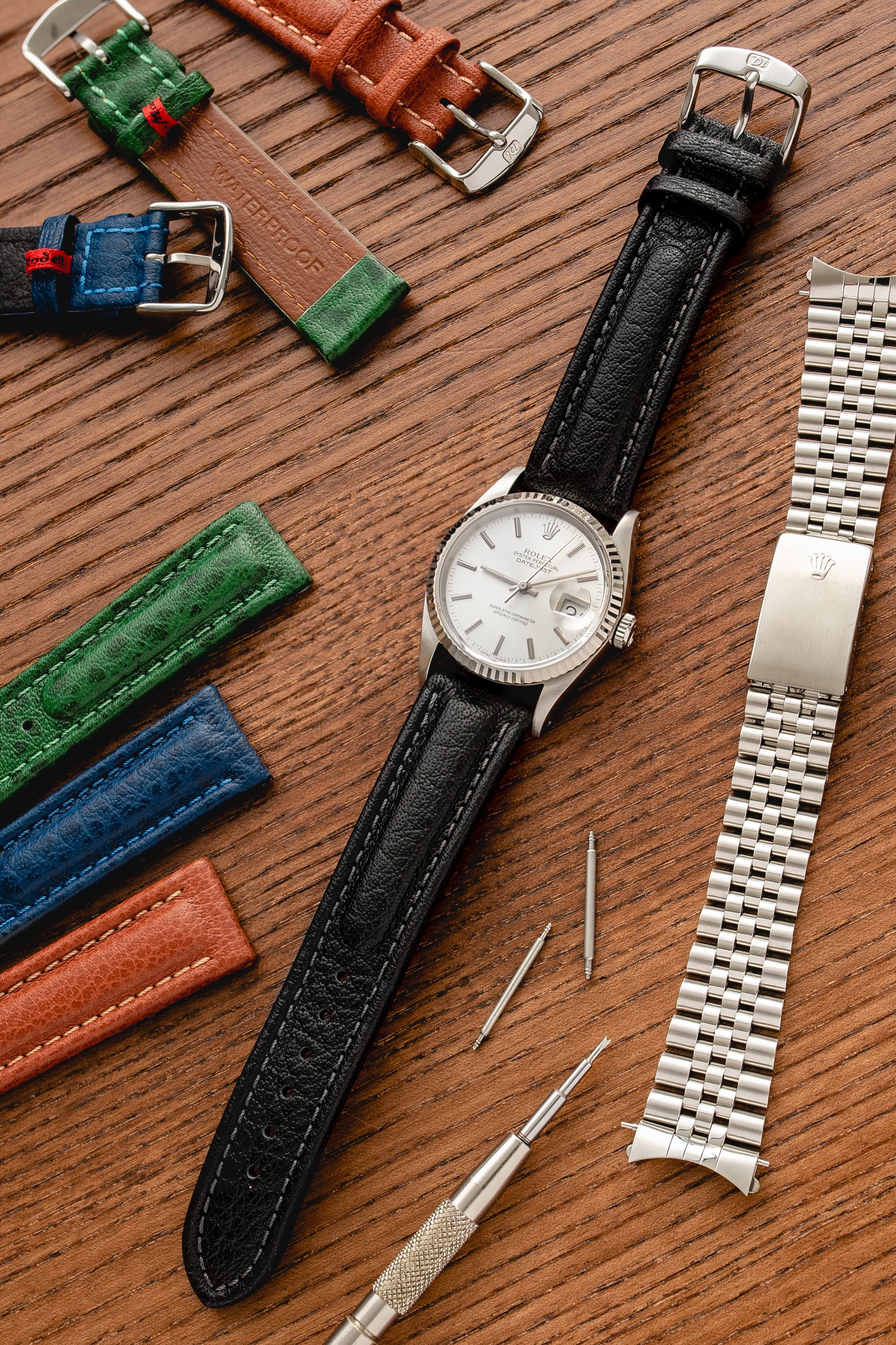 Di-Modell Leather Watch Strap | Black | Watch Obsession